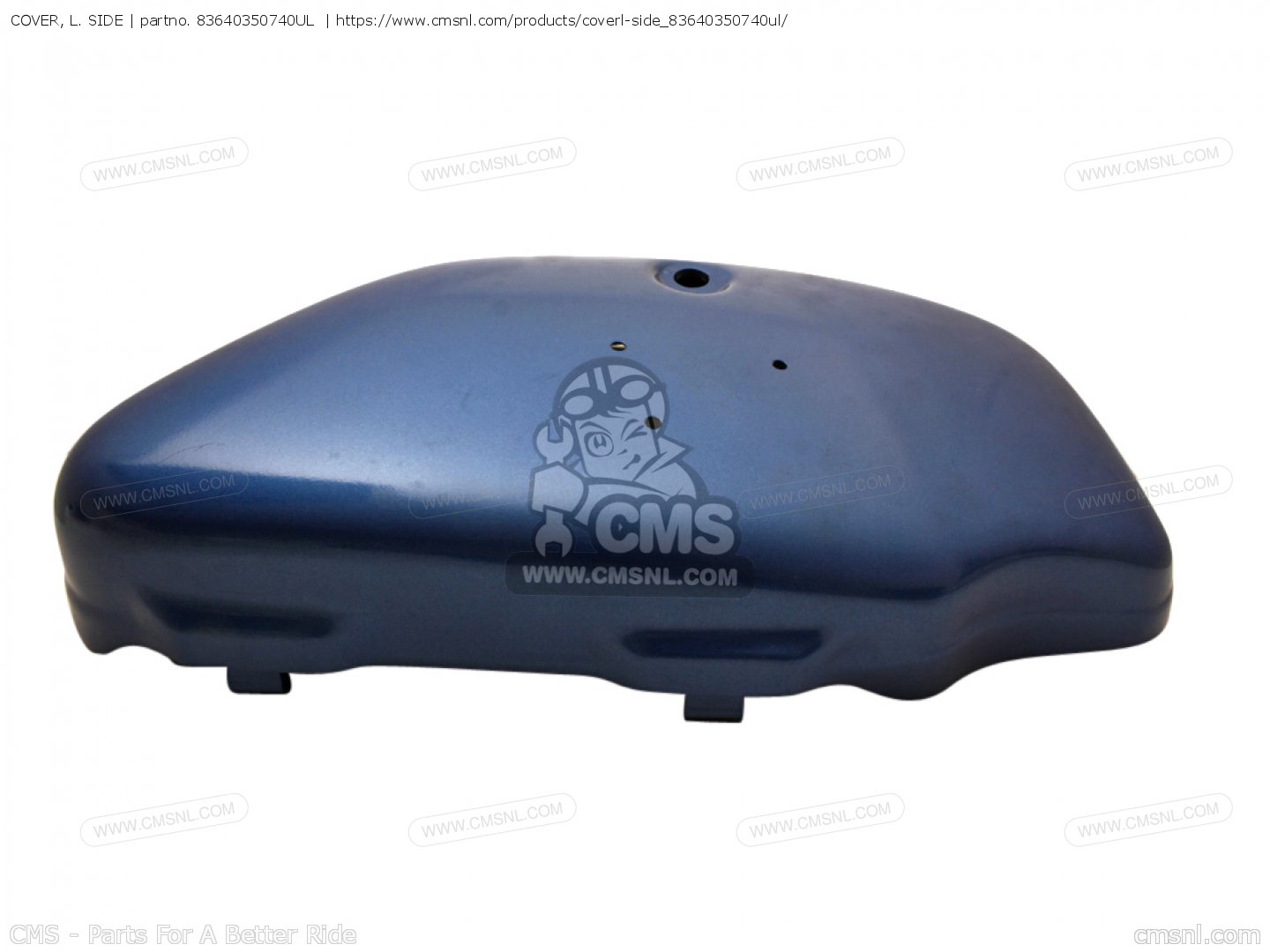 83640350740UL: Cover, L. Side Honda - buy the 83640-350-740UL at CMSNL