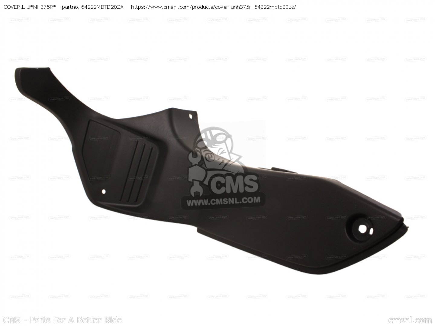 64222MBTD20ZA: Cover,l U*nh375r* Honda - buy the 64222-MBT-D20ZA at CMSNL