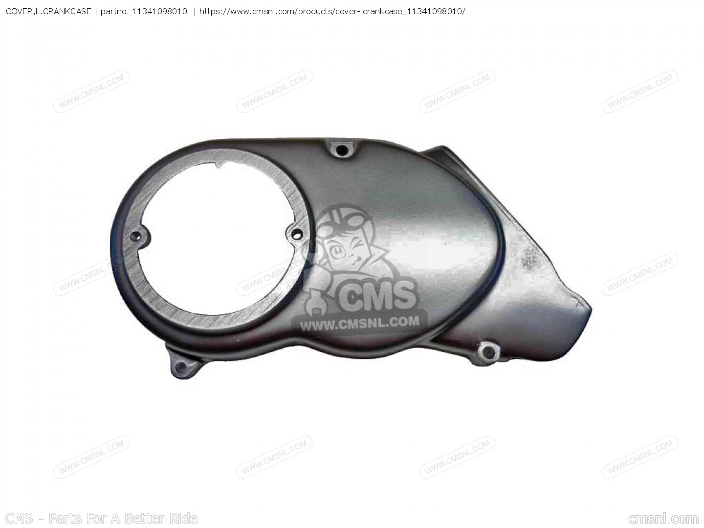 11341098010: COVER,L.CRANKCASE Honda - buy the 11341-098-010 at CMSNL