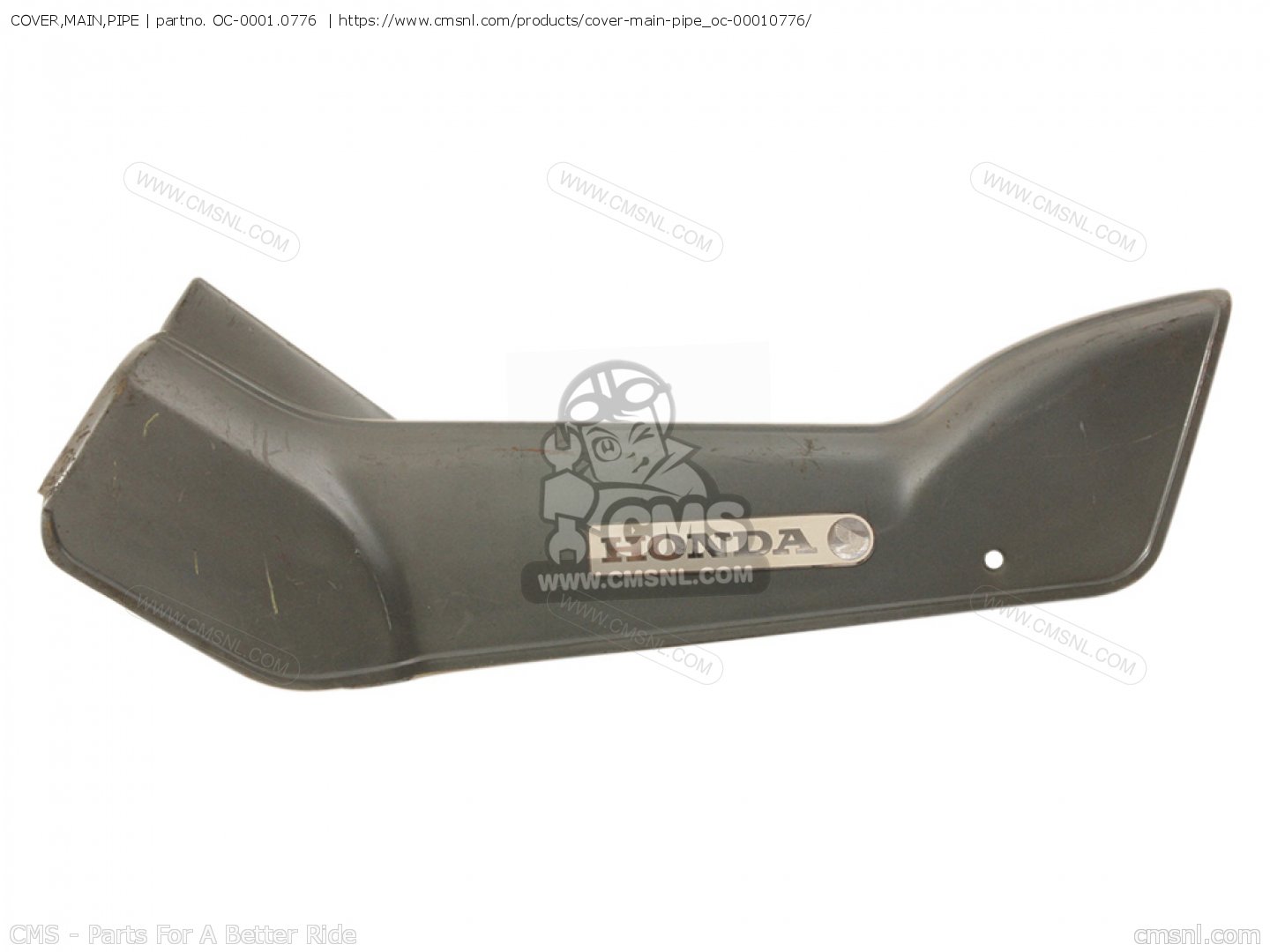 OC-0001.0776: Cover,main,pipe Honda , an alternative for 64301-102 ...