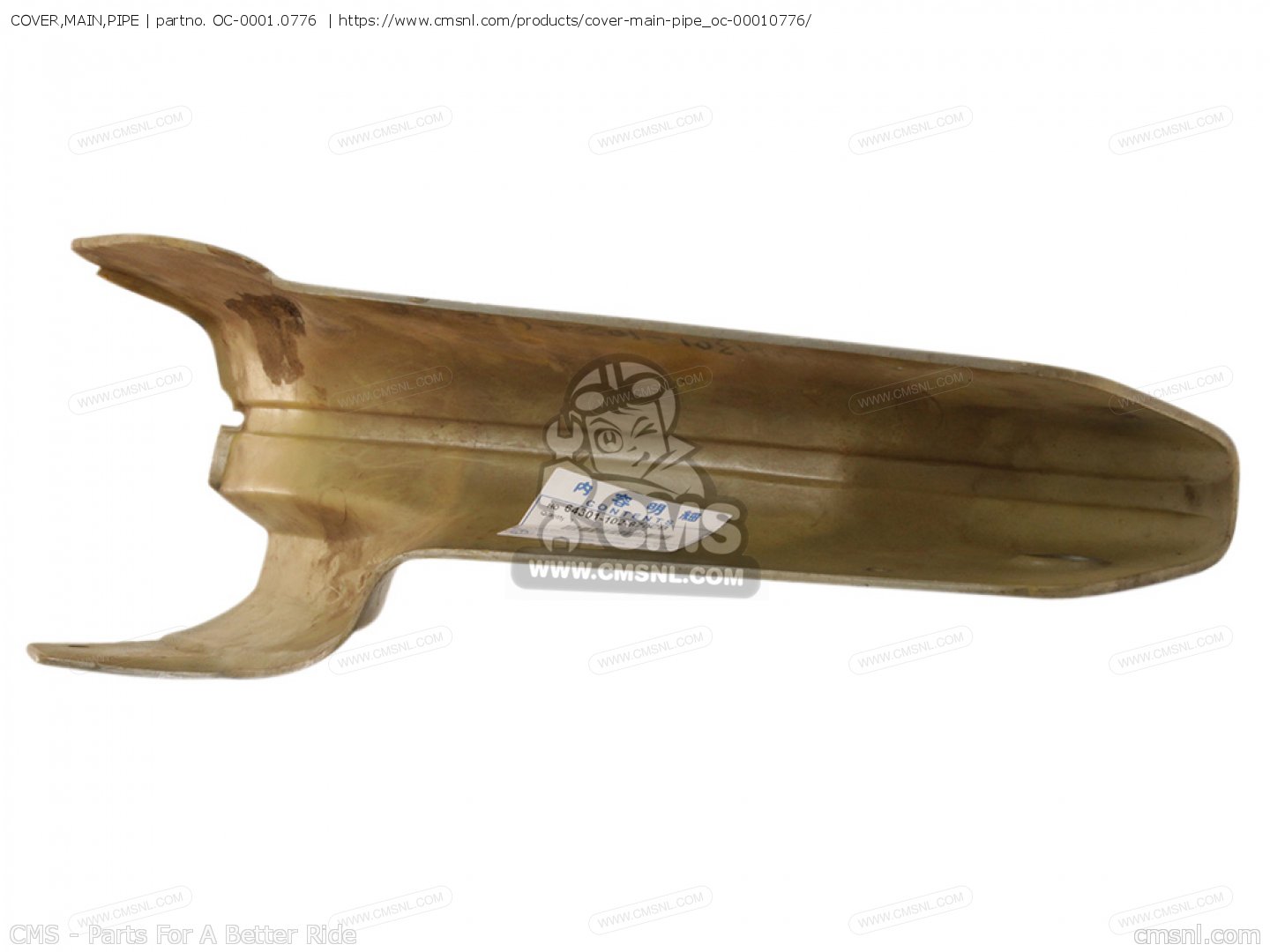 OC-0001.0776: Cover,main,pipe Honda , an alternative for 64301-102 ...