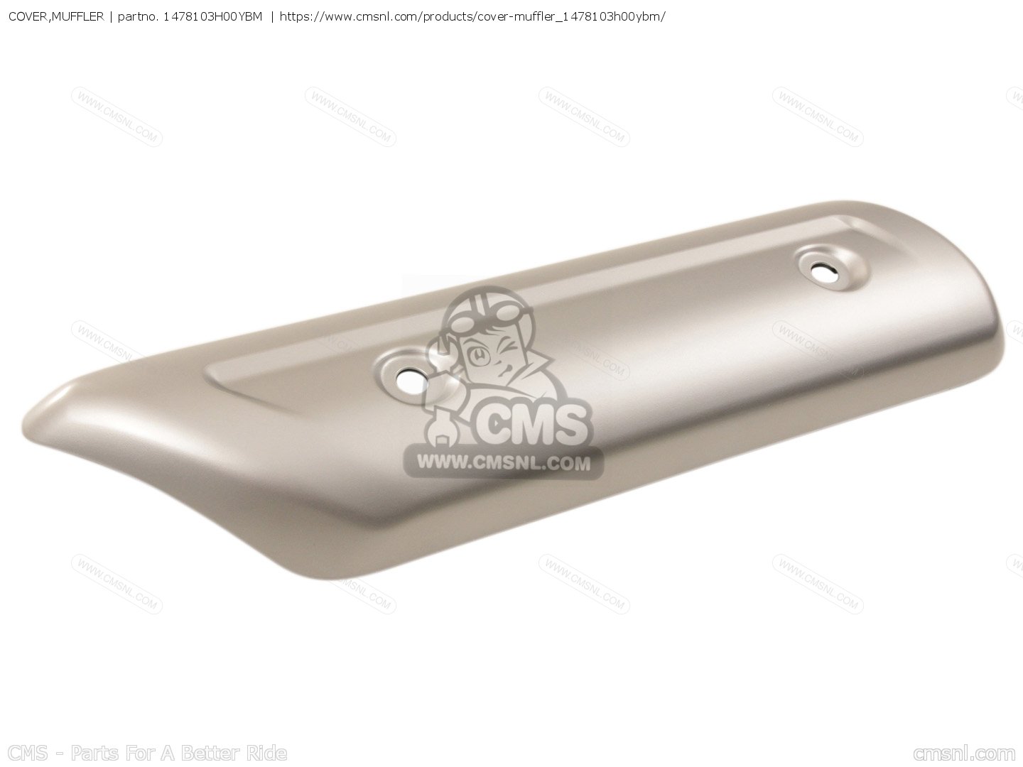 1478103H00YBM: Cover,muffler Suzuki - buy the 14781-03H00-YBM at CMSNL