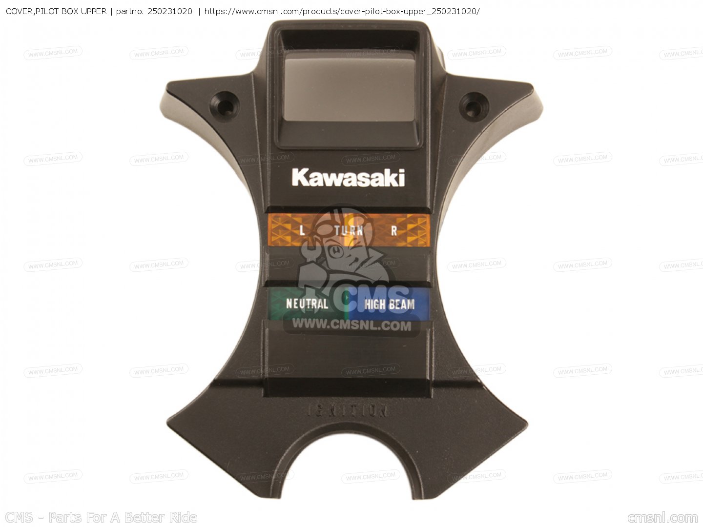 COVER,PILOT BOX UPPER for KZ750E1 1980 USA CANADA - order at CMSNL