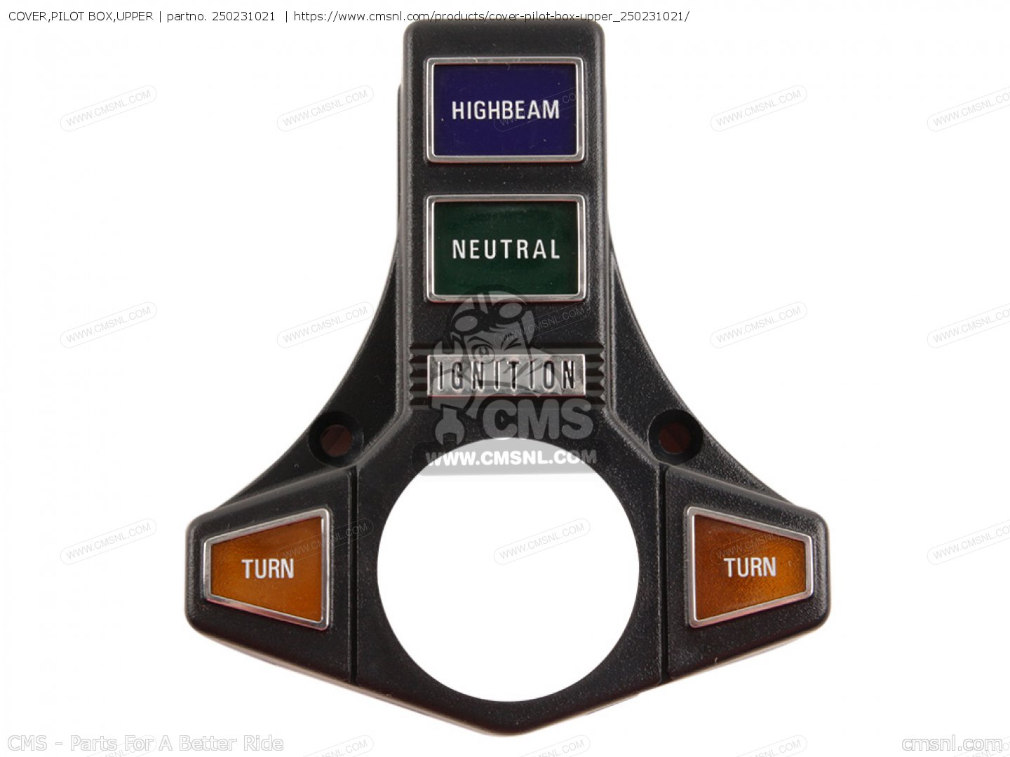 COVER,PILOT BOX,UPPER for KZ1000M2 CSR 1982 USA CANADA - order at CMSNL