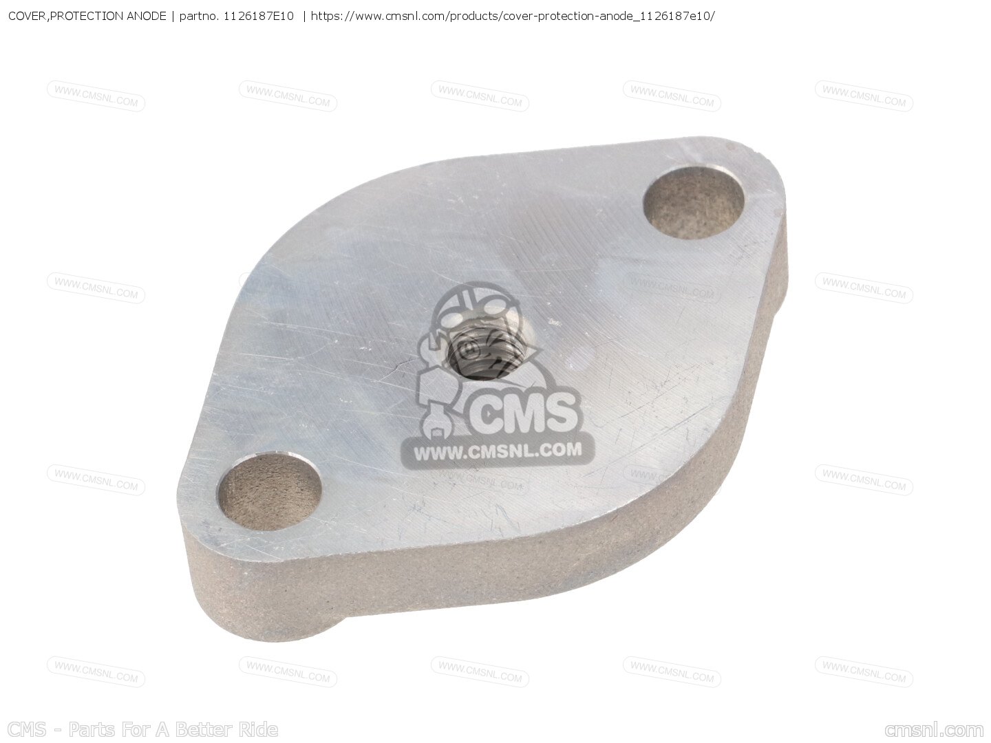 1126187E10: COVER,PROTECTION ANODE Suzuki - buy the 11261-87E10 at CMSNL