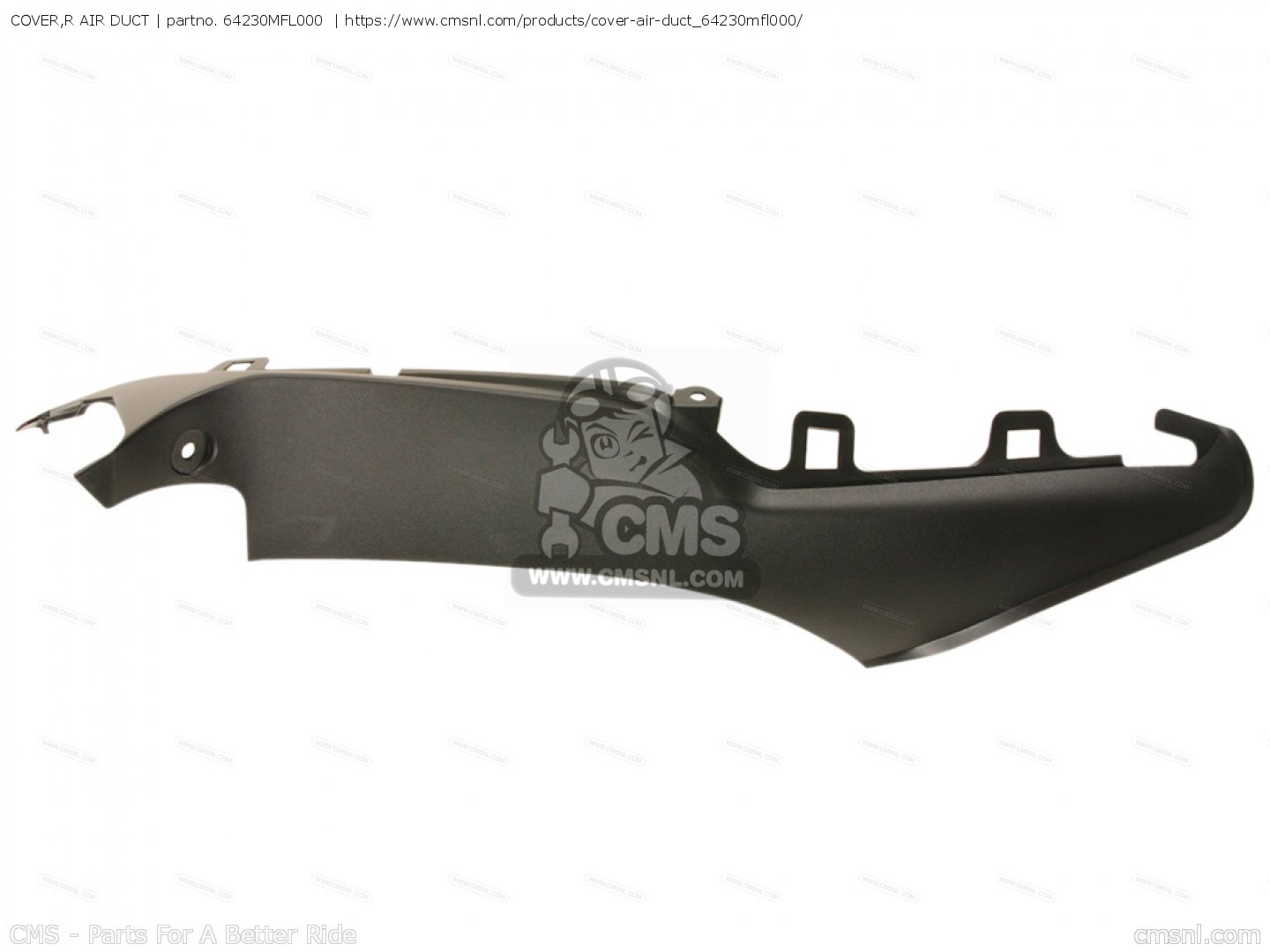 COVER,R AIR DUCT for Honda - order at CMSNL