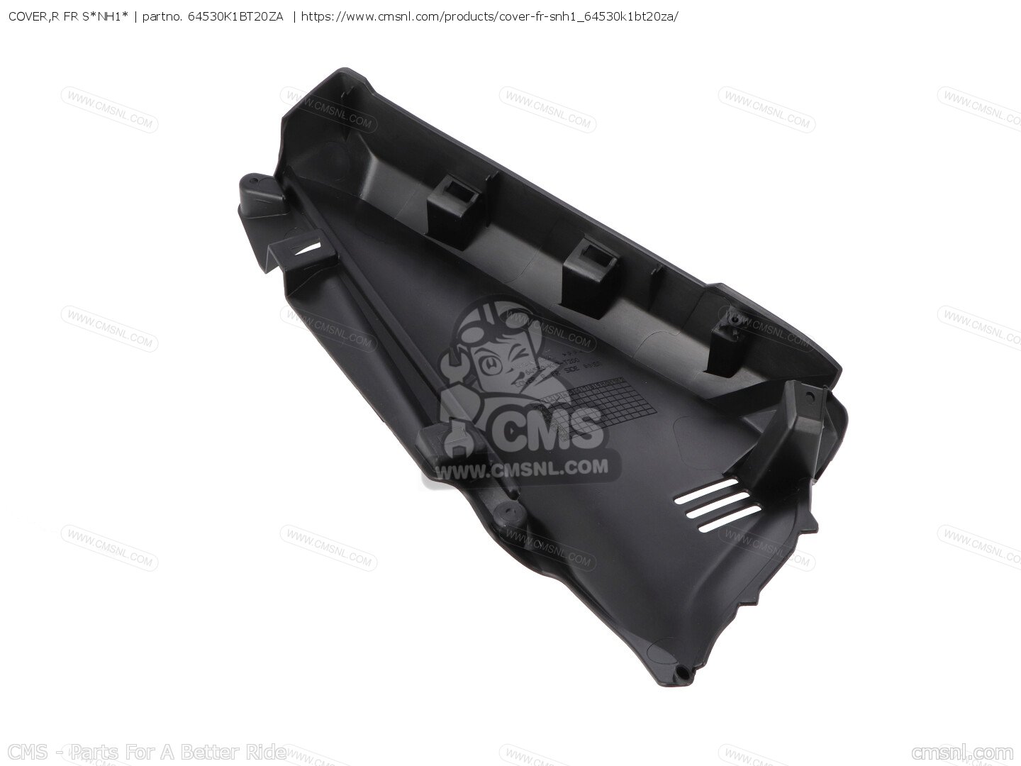 64530K1BT20ZA: COVER,R FR S*NH1* Honda - buy the 64530-K1B-T20ZA at CMSNL