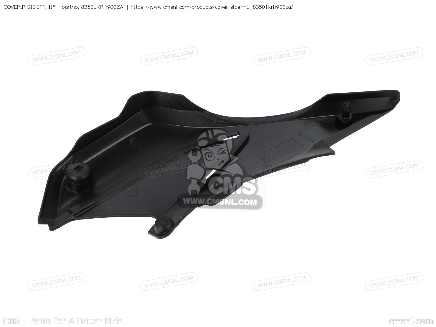 83501KRH900ZA: COVER,R SIDE*NH1* Honda - buy the 83501-KRH-900ZA at CMSNL