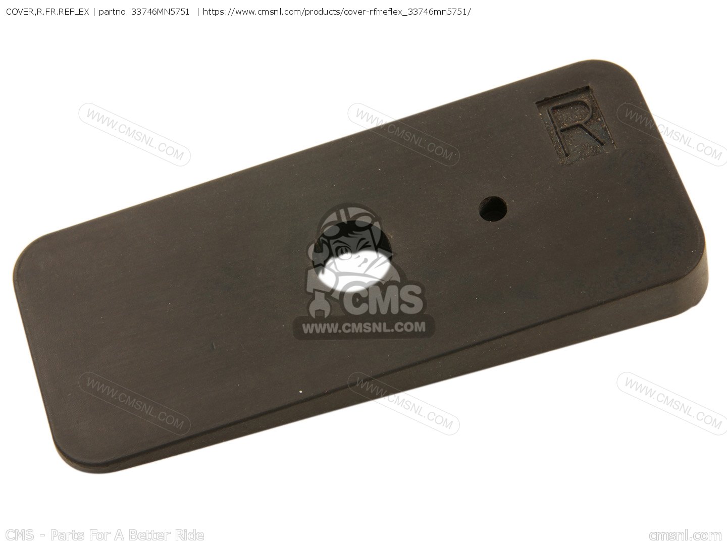 33746MN5751: Cover,r.fr.reflex Honda - buy the 33746-MN5-751 at CMSNL