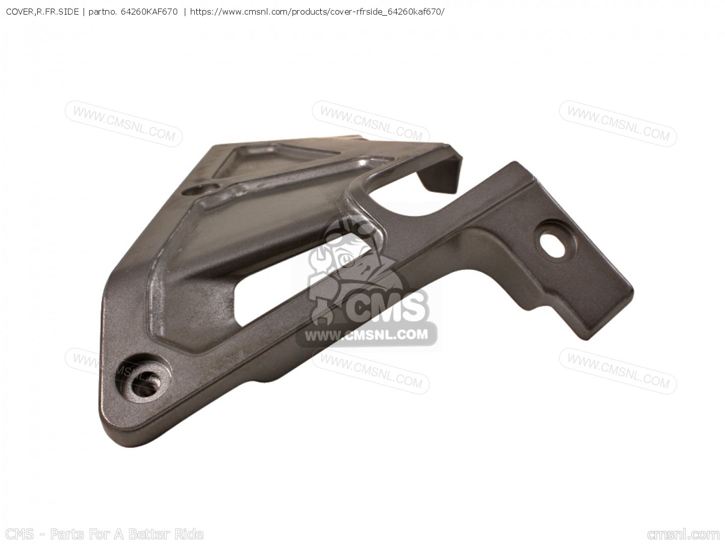 64260KAF670: COVER,R.FR.SIDE Honda - buy the 64260-KAF-670 at CMSNL