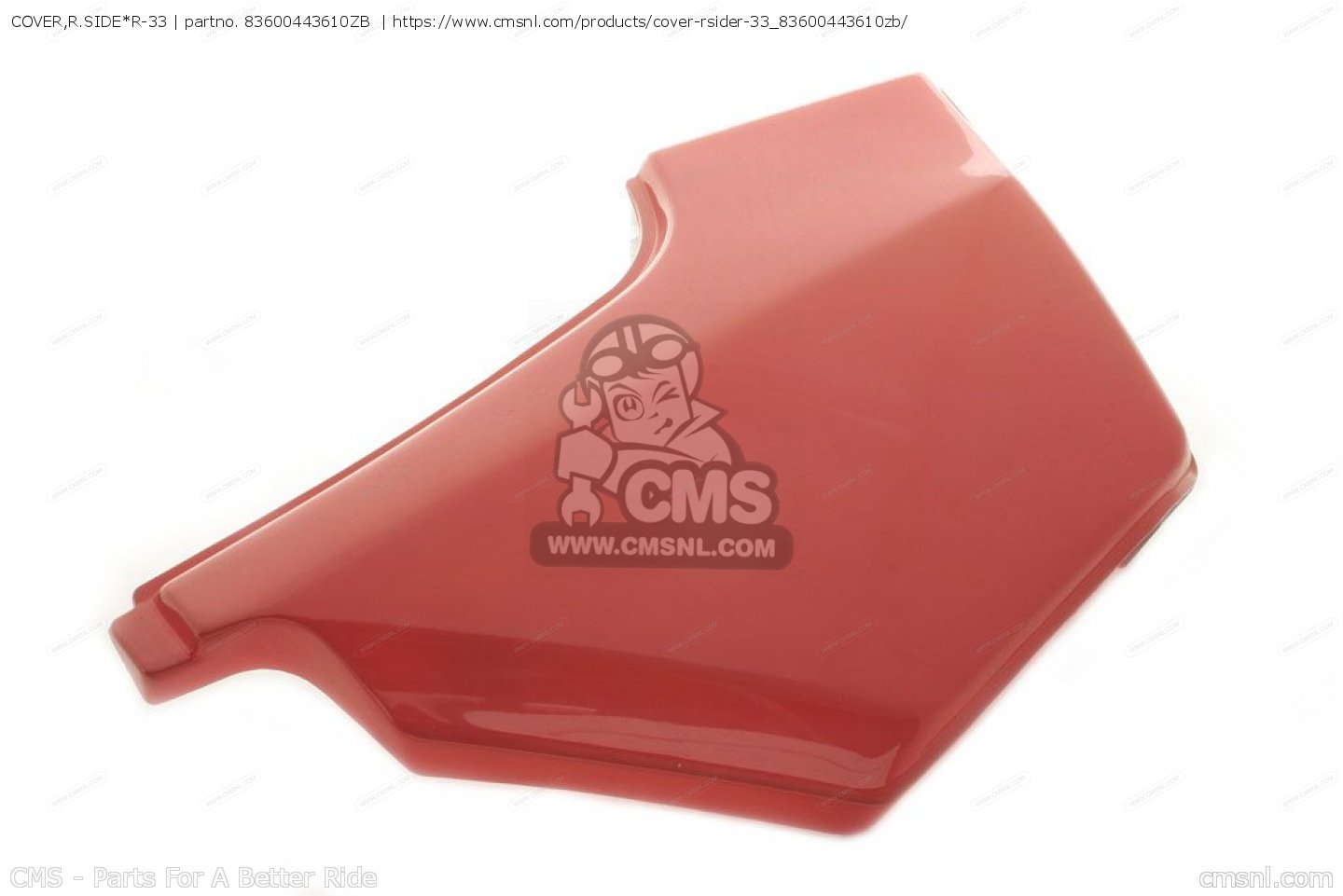 83600443610ZB: COVER,R.SIDE*R-33 Honda - buy the 83600-443-610ZB at CMSNL