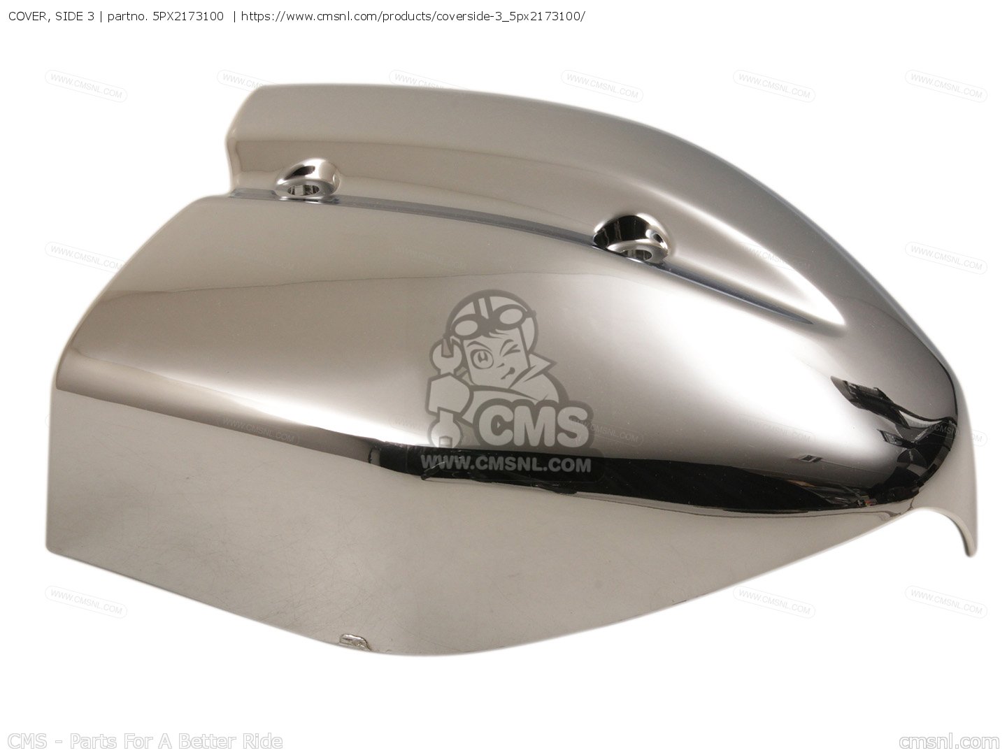 5PX2173100: Cover, Side 3 Yamaha - buy the 5PX-21731-00 at CMSNL