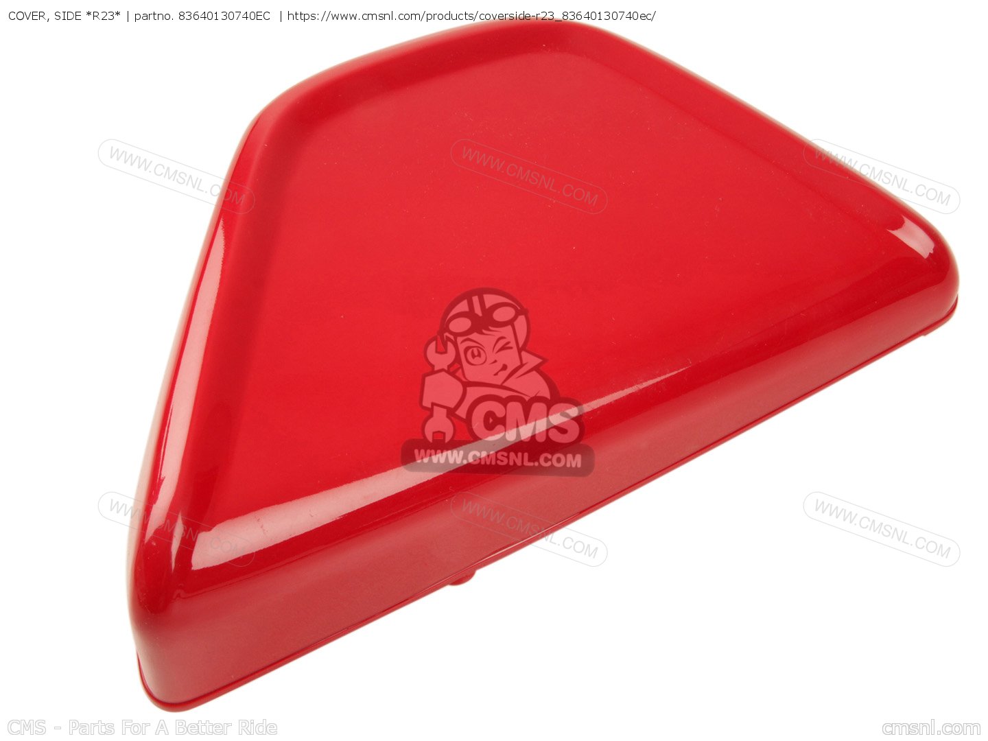 83640130740EC: Cover, Side *r23* Honda - buy the 83640-130-740EC at CMSNL