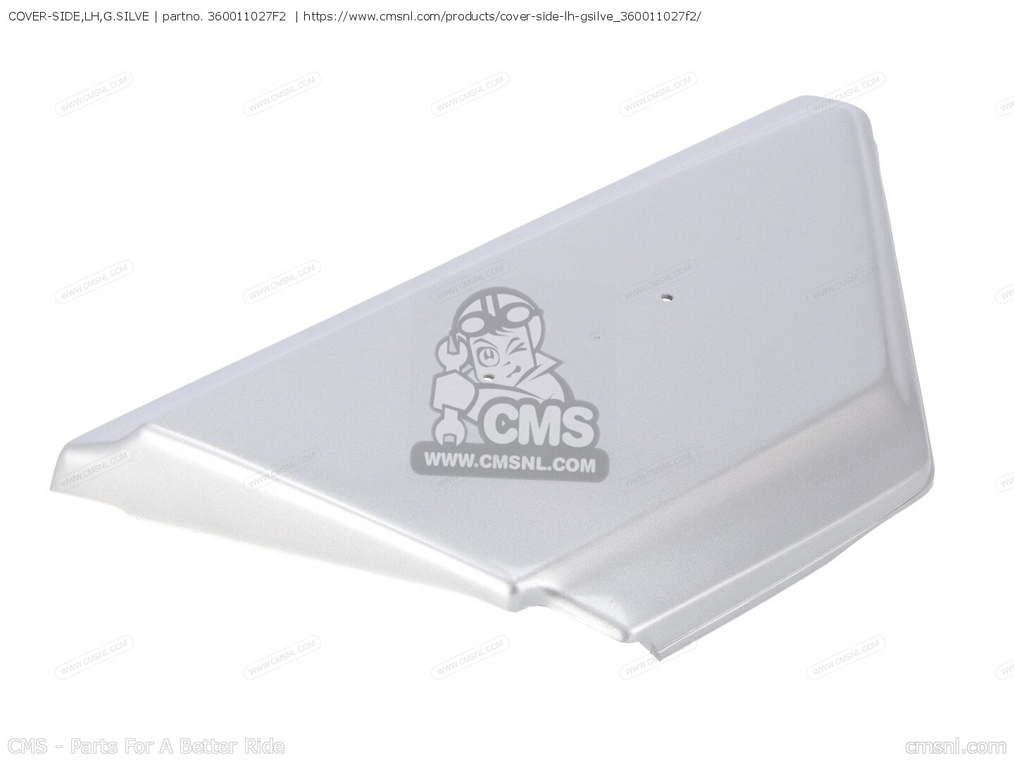 COVER-SIDE,LH,G.SILVE for Kawasaki - order at CMSNL