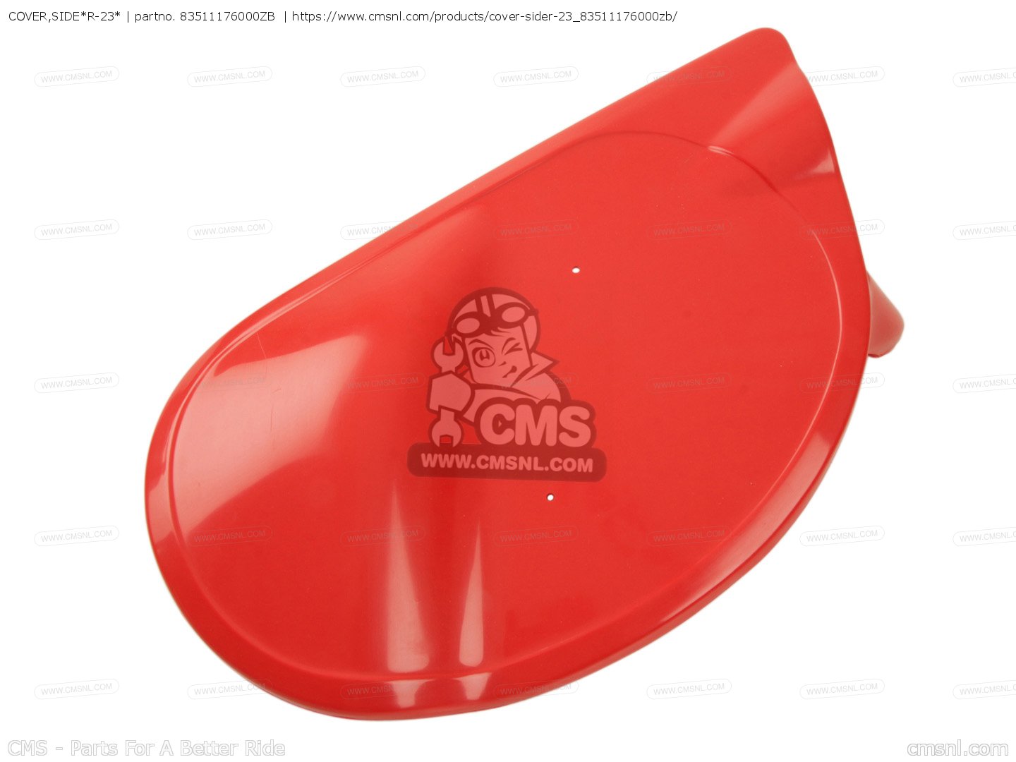 83511176000ZB: COVER,SIDE*R-23* Honda - buy the 83511-176-000ZB at CMSNL