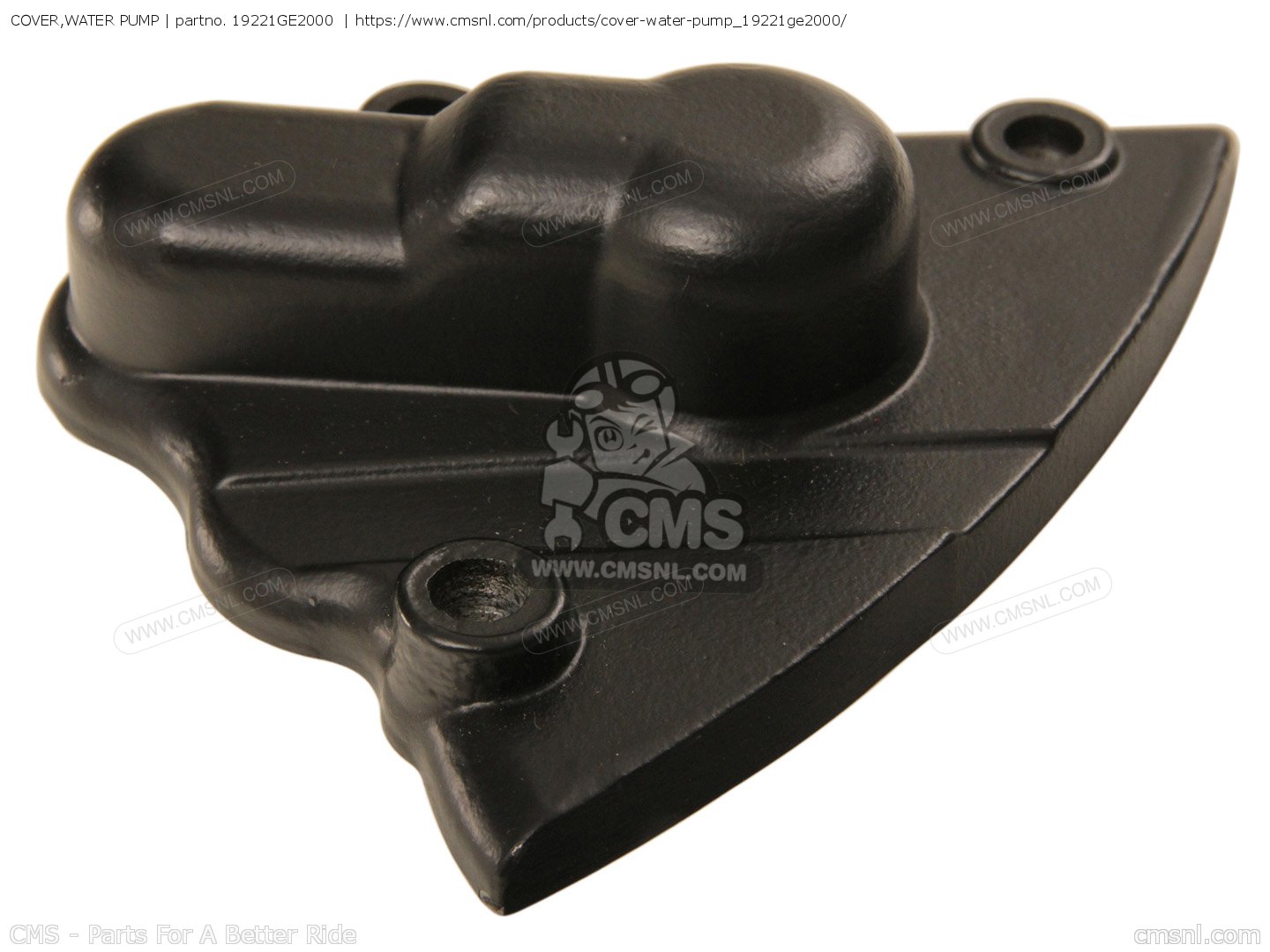 19221GE2000: COVER,WATER PUMP Honda - buy the 19221-GE2-000 at CMSNL