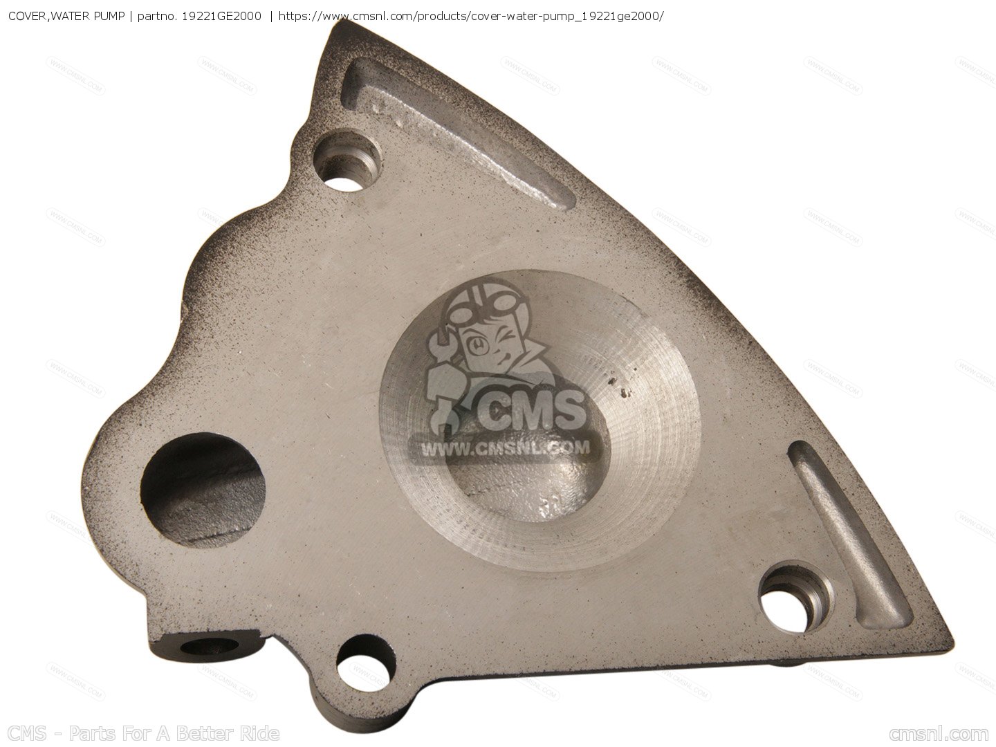 19221GE2000: COVER,WATER PUMP Honda - buy the 19221-GE2-000 at CMSNL