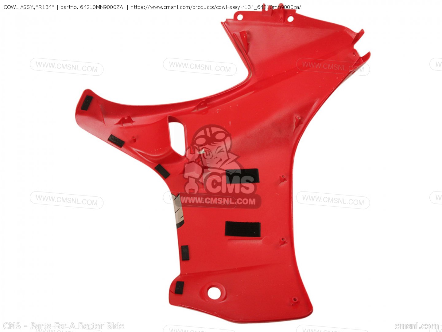 64210MN9000ZA: Cowl Assy.,*r134* Honda - buy the 64210-MN9-000ZA at CMSNL