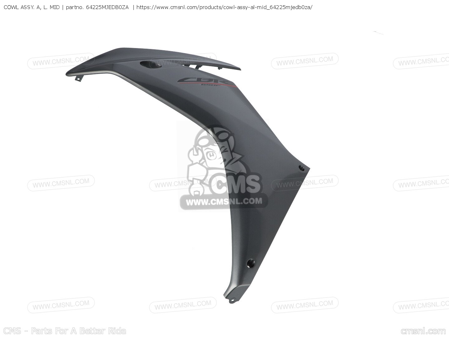 64225MJEDB0ZA: Cowl Assy,*type3* Honda - buy the 64225-MJE-DB0ZA at CMSNL