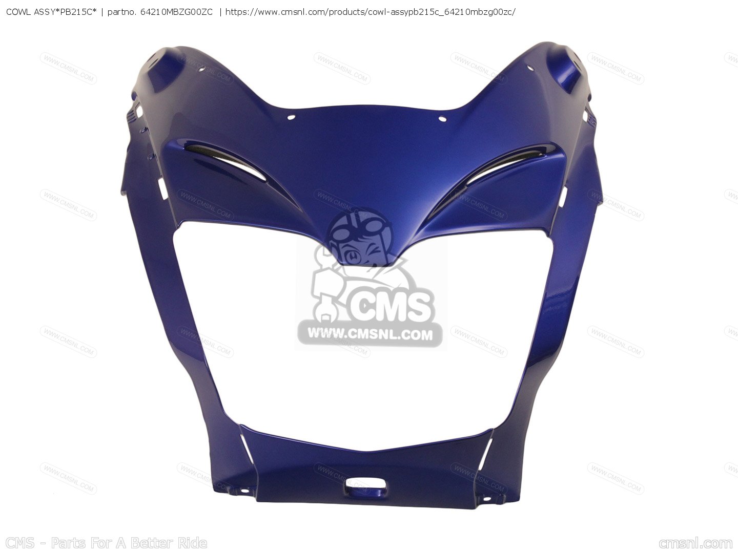 64210MBZG00ZC: COWL ASSY*PB215C* Honda - buy the 64210-MBZ-G00ZC at CMSNL