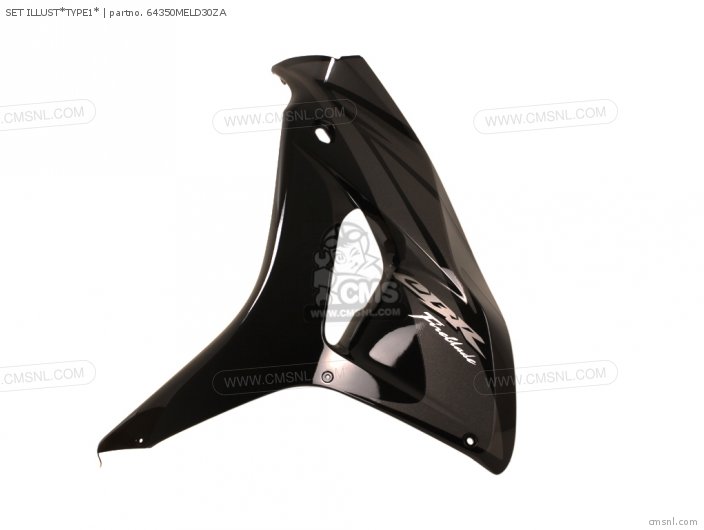 64350MELD30ZA: COWL SET, L. MIDDLE Honda - buy the 64350-MEL-D30ZA at CMSNL