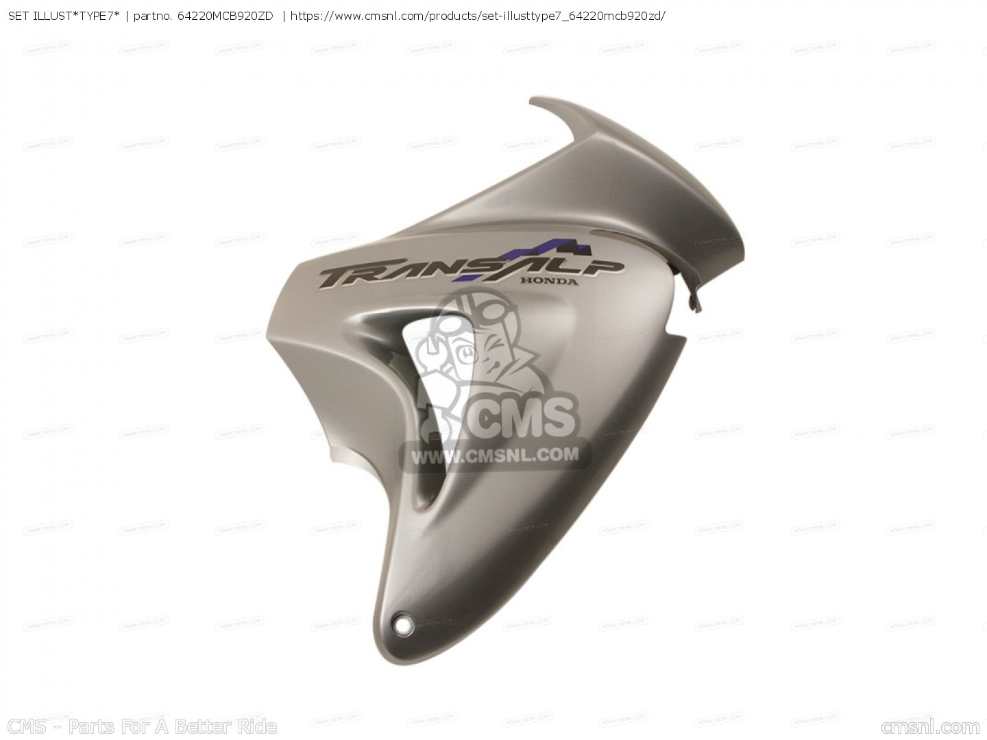 64220MCB960ZA: SET ILLUST*TYPE6* Honda - buy the 64220-MCB-960ZA at CMSNL