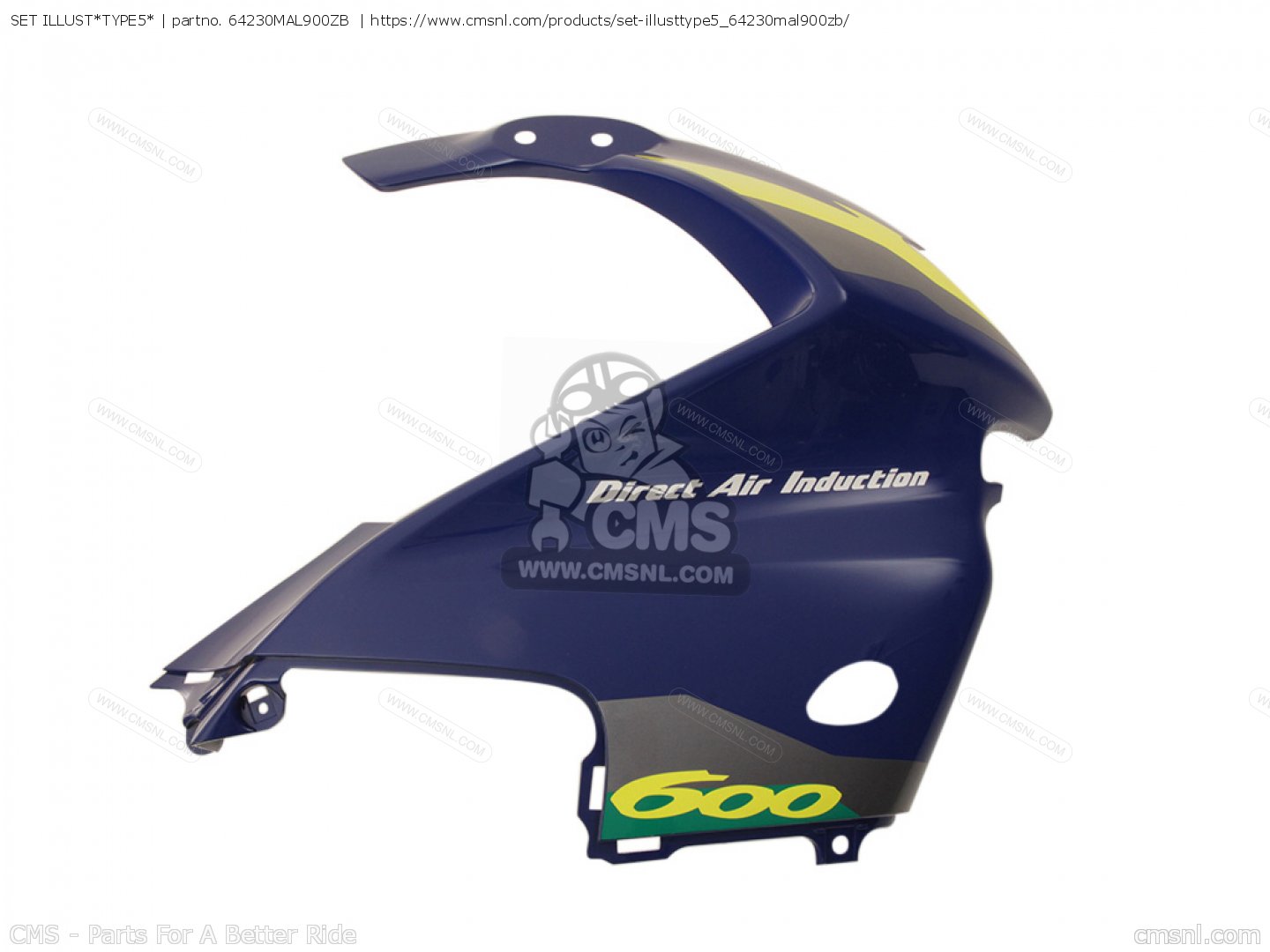 COWL SET, R. UPPER ( for Honda - order at CMSNL