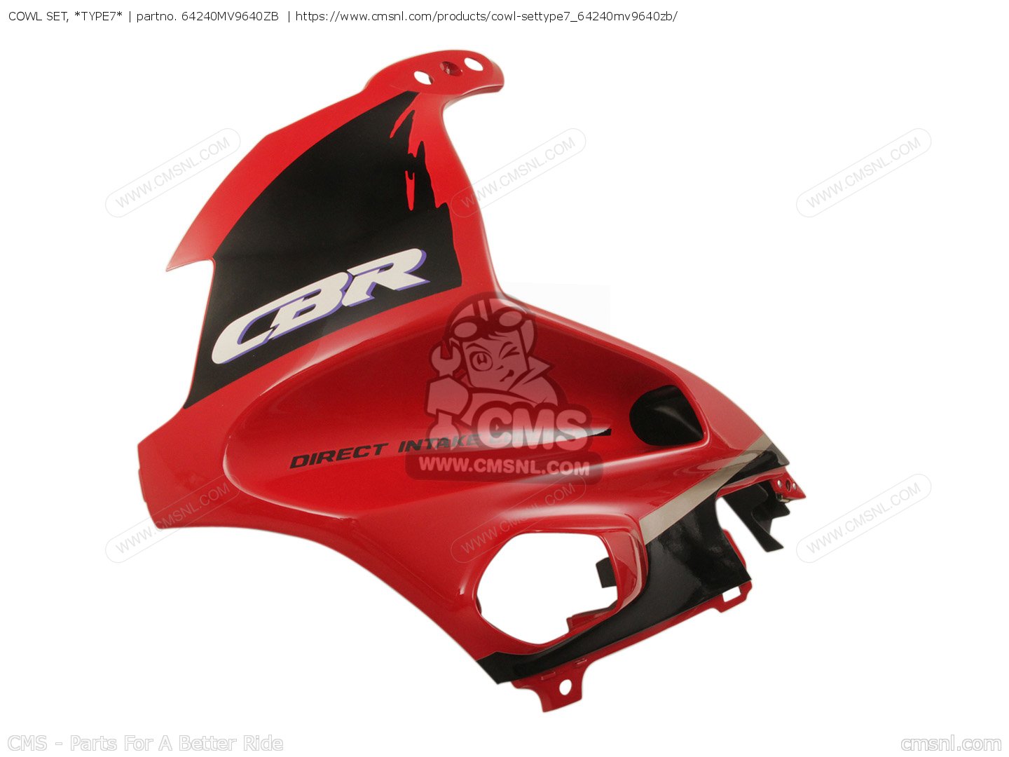 64240MV9640ZB: COWL SET, *TYPE7* Honda - buy the 64240-MV9-640ZB at CMSNL