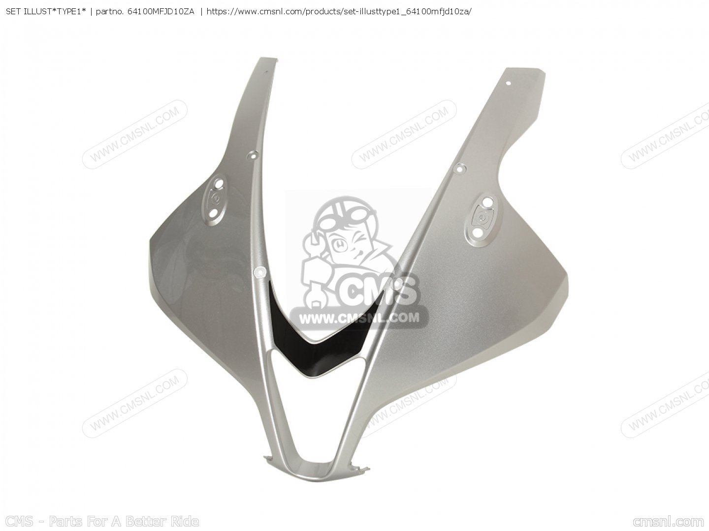 64100MFJD10ZA: COWL SET, UPPER (WL) Honda - buy the 64100-MFJ-D10ZA at ...