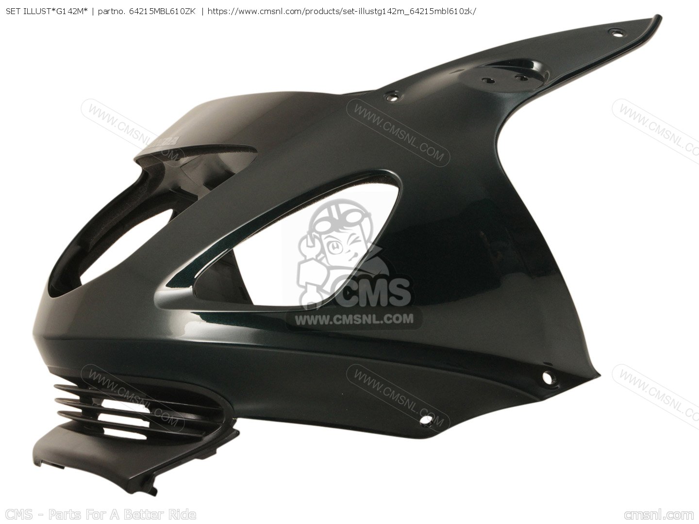 COWL SET, FR. UPPER for NT650V DEAUVILLE 1999 (X) ENGLAND - order at CMSNL