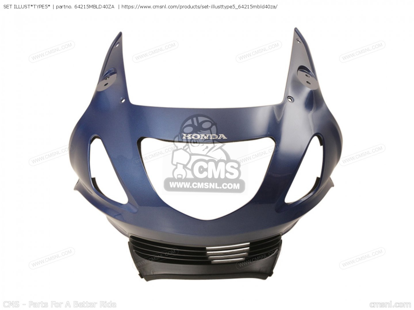 64215MBLD40ZA: Cowl Set, Fr. Upper Honda - buy the 64215-MBL-D40ZA at CMSNL
