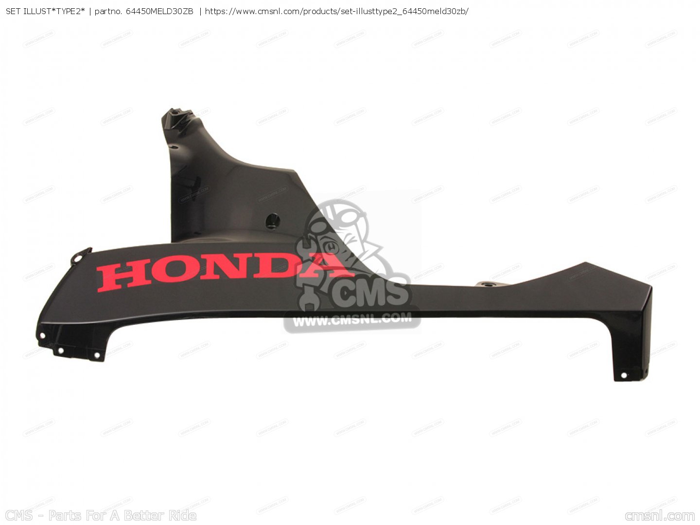 64450MELD30ZB: Cowl Set, L. Under ( Honda - buy the 64450-MEL-D30ZB at ...