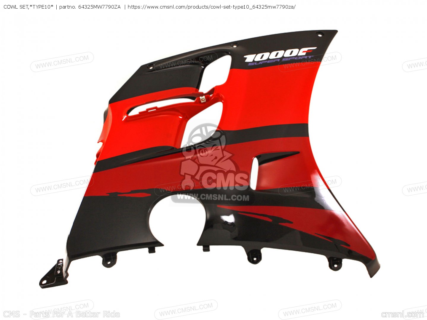 64325MW7790ZA: COWL SET,*TYPE10* Honda - buy the 64325-MW7-790ZA at CMSNL