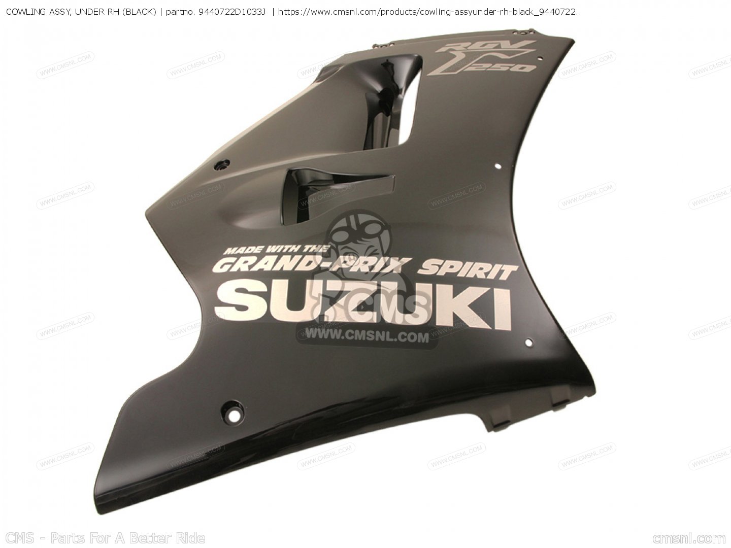 COWLING ASSY, UNDER RH (BLACK) for Suzuki - order at CMSNL