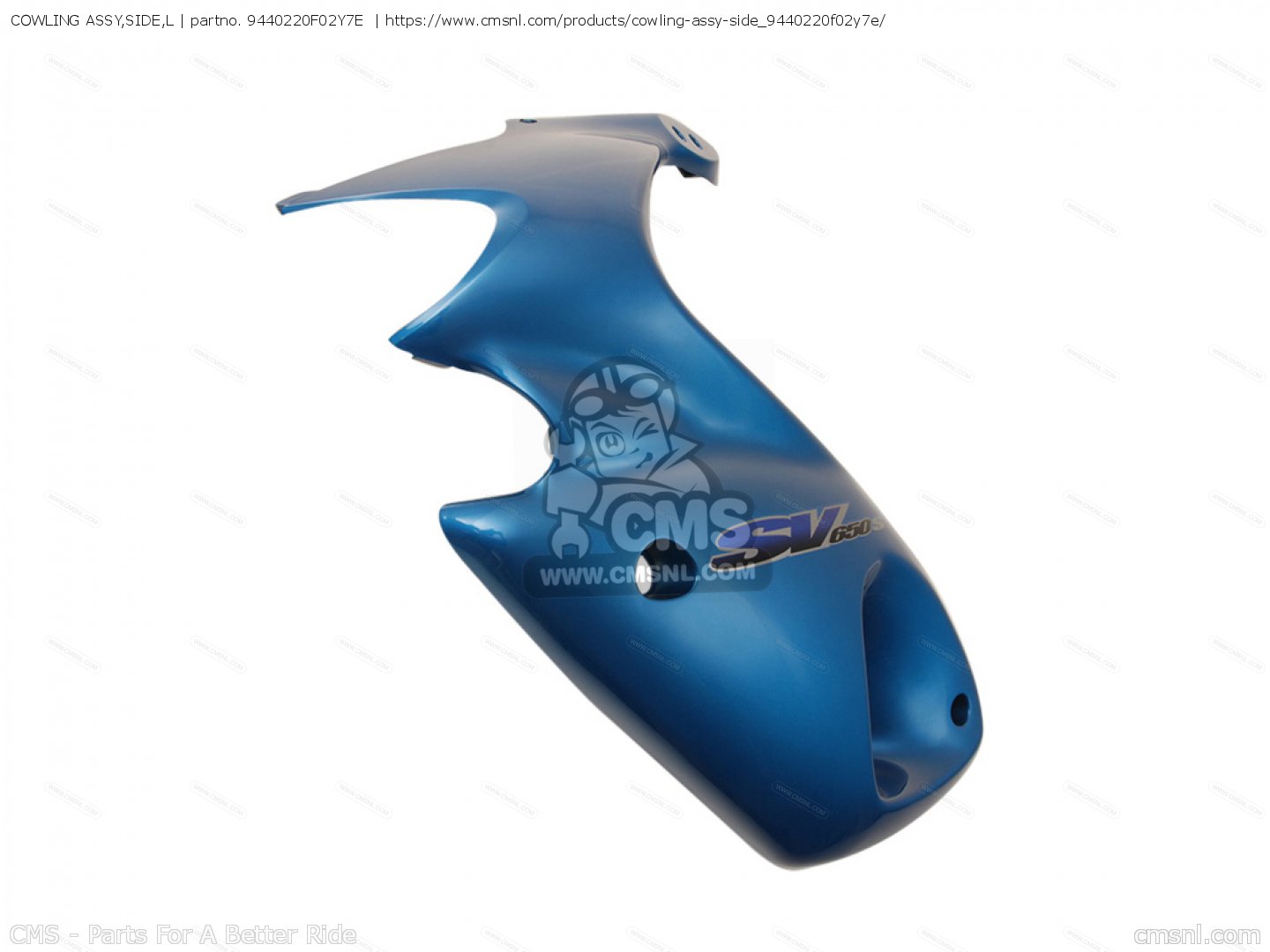 9440220F02Y7E: COWLING ASSY,SIDE,L Suzuki - buy the 94402-20F02-Y7E at ...