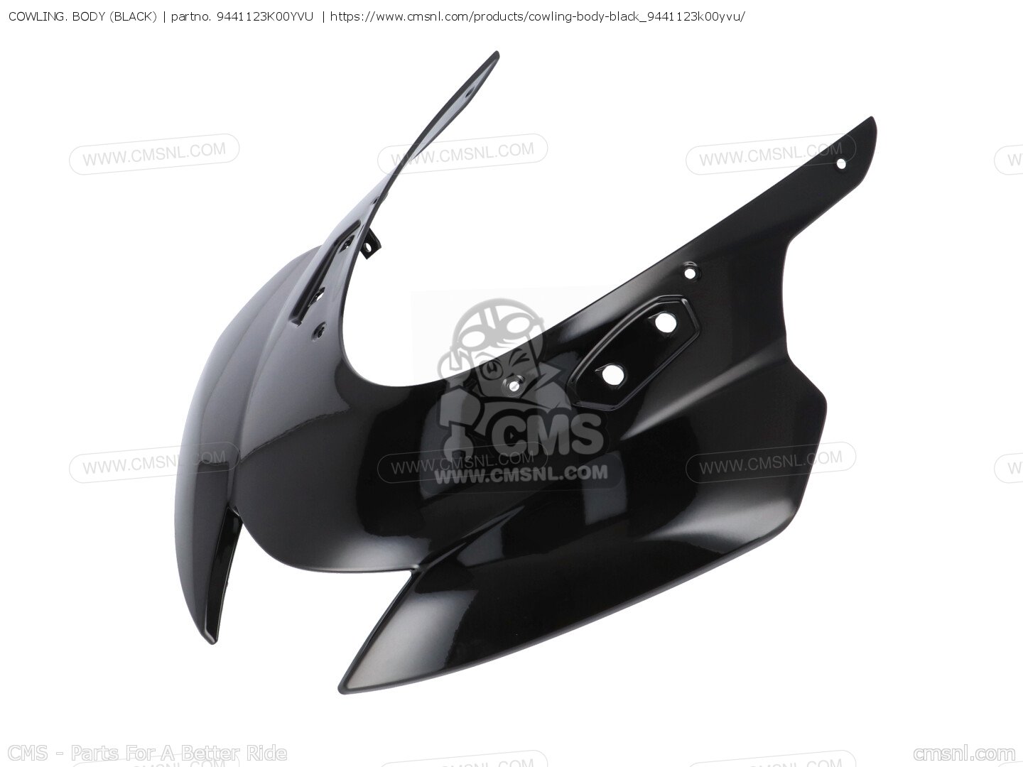 9441123K00YVU: COWLING. BODY (BLACK) Suzuki - buy the 94411-23K00-YVU ...