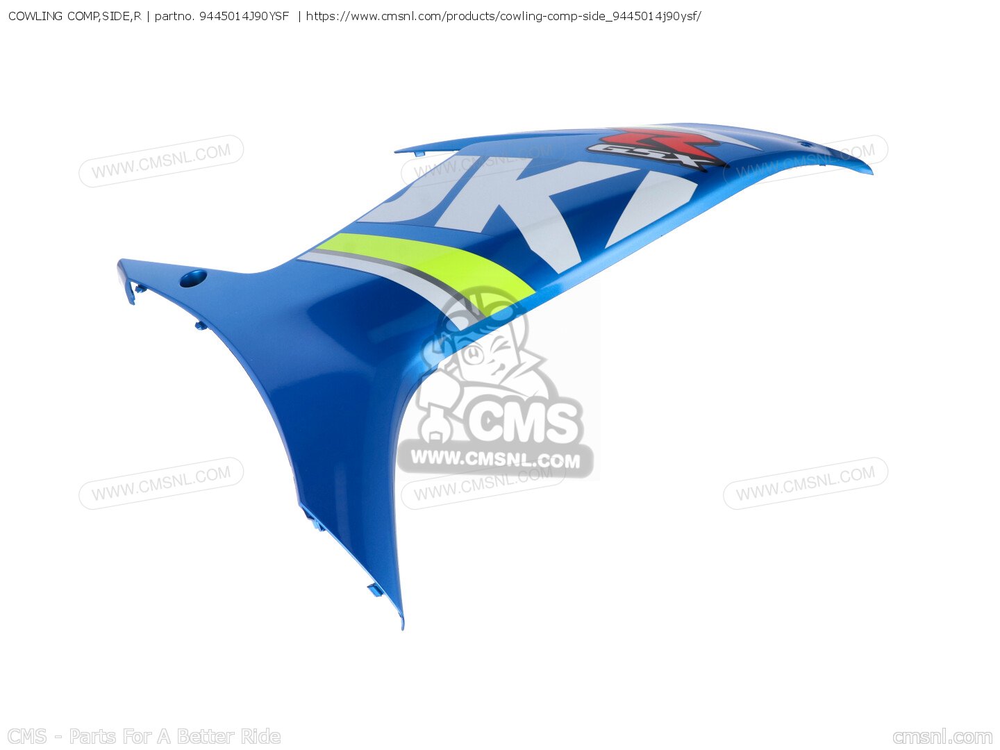 COWLING COMP,SIDE,R for GSX-R750 2017 - order at CMSNL