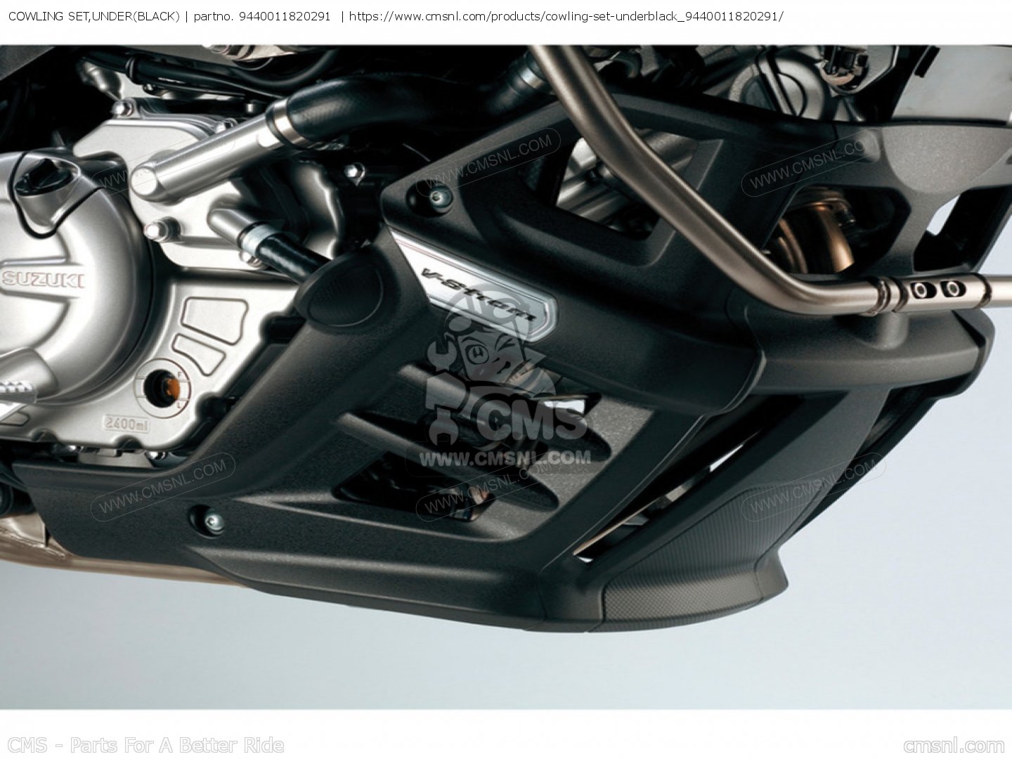 9440011820291: COWLING SET,UNDER(BLACK) Suzuki - buy the 94400-11820 ...