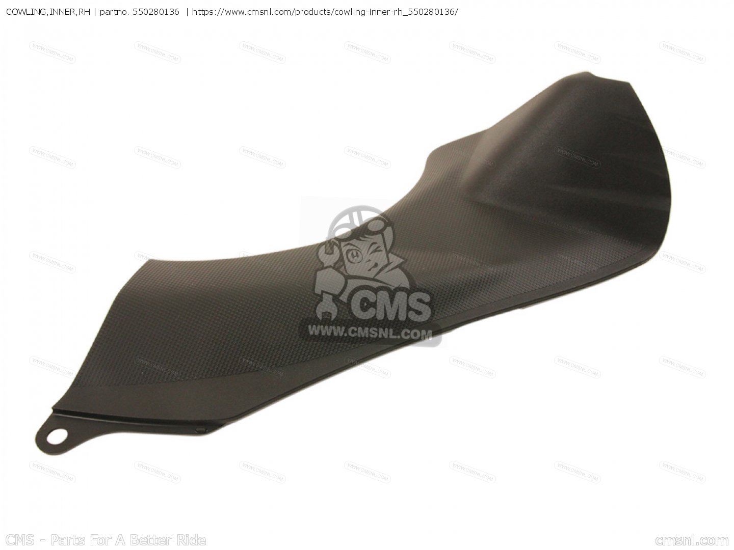 550280136: COWLING,INNER,RH Kawasaki - buy the 55028-0136 at CMSNL