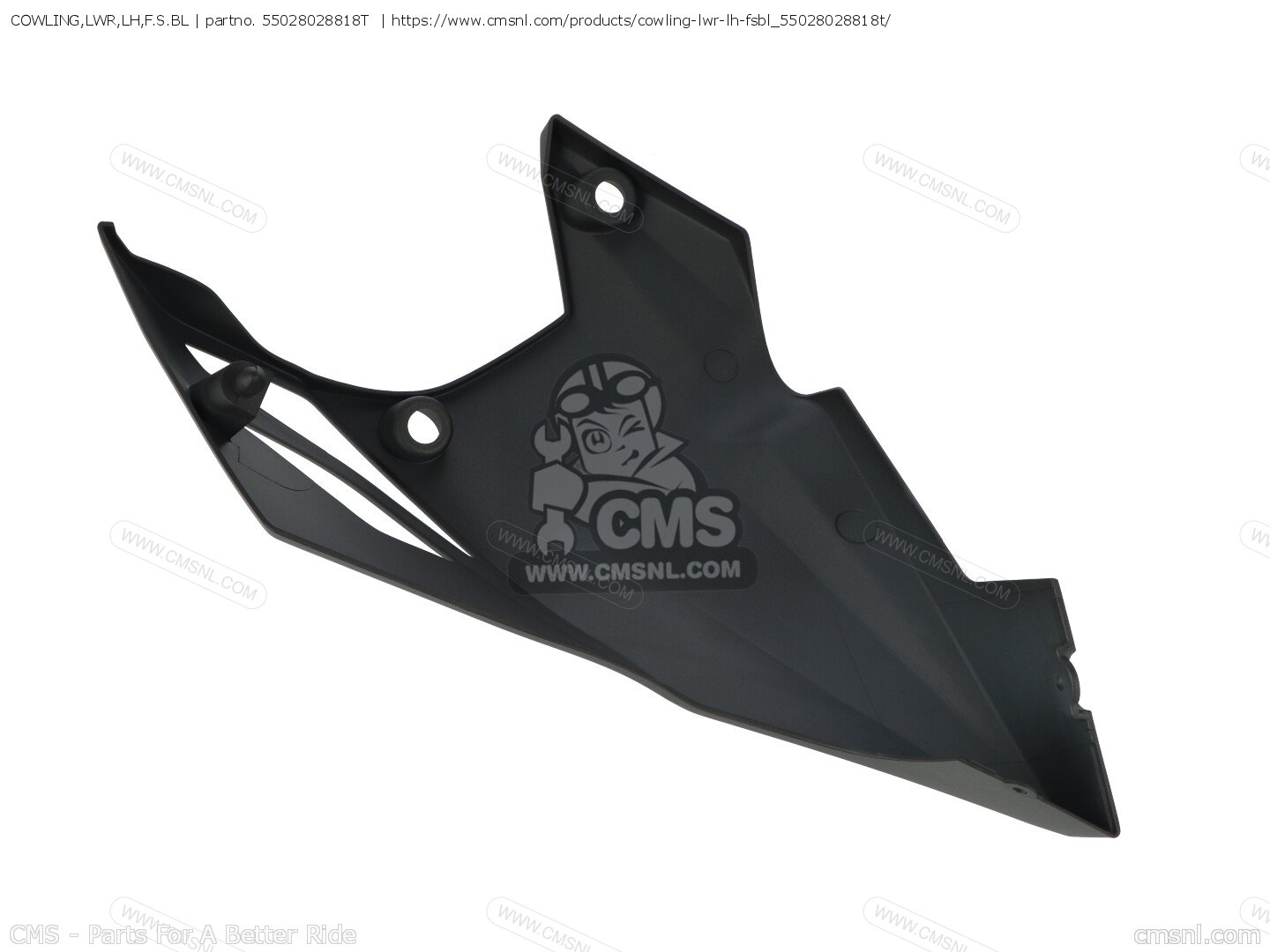 55028028818T: Cowling,lwr,lh,f.s.bl Kawasaki - buy the 55028-0288-18T ...