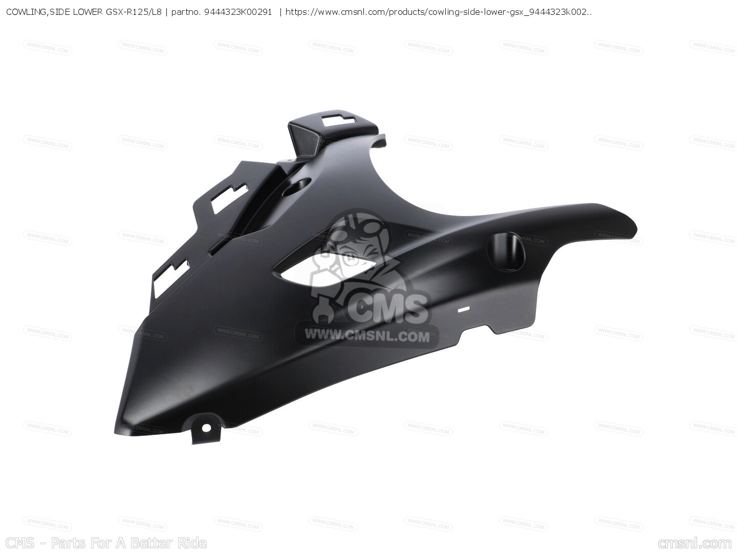 COWLING. SIDE LOWER LH (WHITE) for Suzuki - order at CMSNL