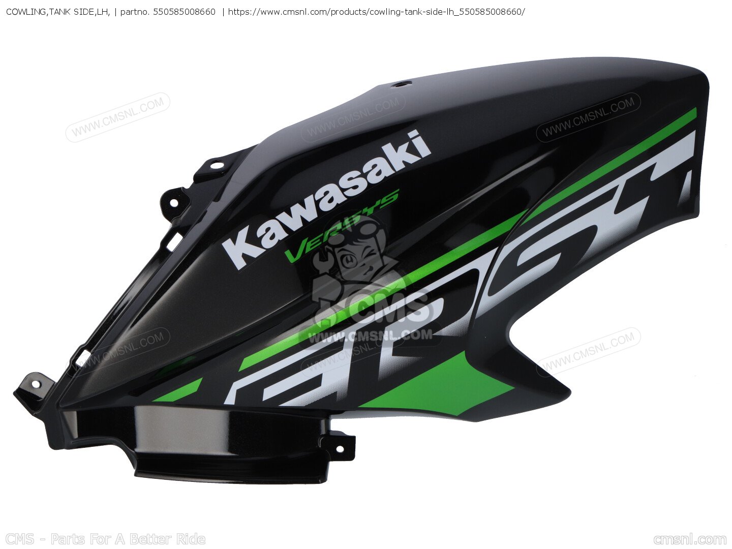 550585008660: COWLING,TANK SIDE,LH, Kawasaki - buy the 550585008660 at ...