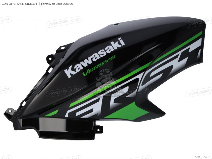 550585008660: COWLING,TANK SIDE,LH, Kawasaki - buy the 550585008660 at ...