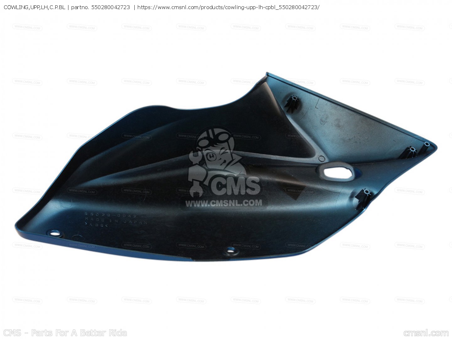 550280042723: COWLING,UPP,LH,C.P.BL Kawasaki - buy the 55028-0042-723 ...