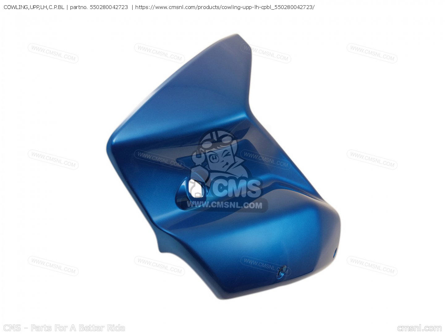 550280042723: COWLING,UPP,LH,C.P.BL Kawasaki - buy the 55028-0042-723 ...