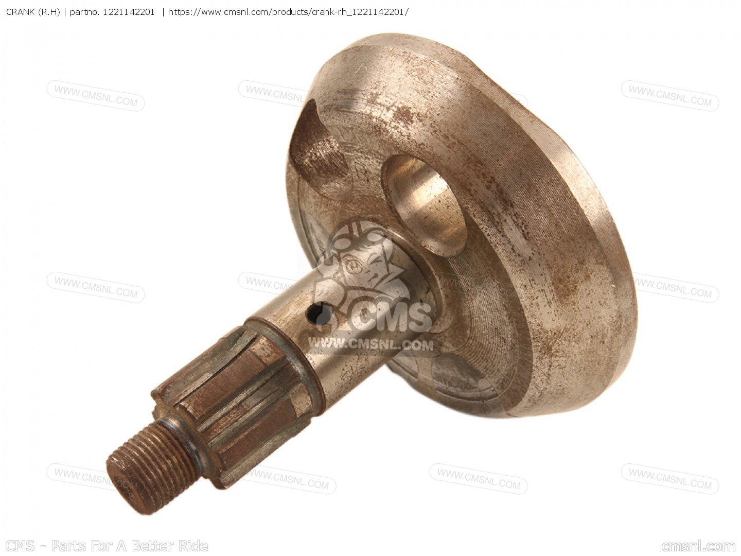 1221142201: Crank (r.h) Yamaha - buy the 122-11422-01 at CMSNL