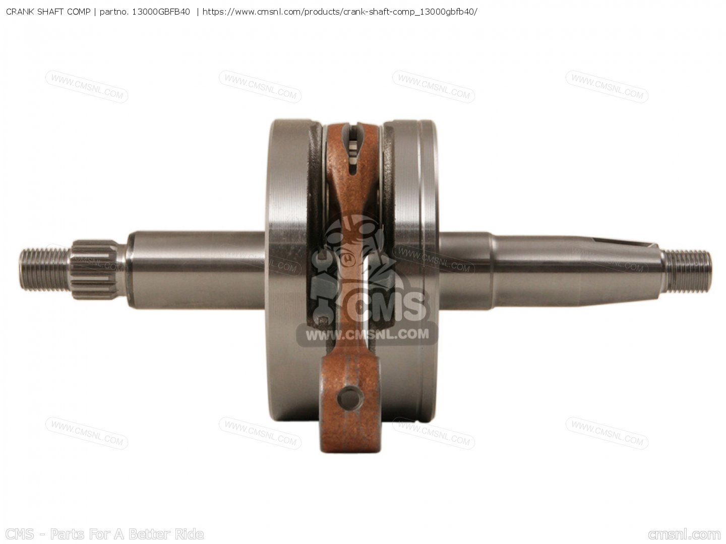 13000GBFB40: CRANK SHAFT COMP Honda - buy the 13000-GBF-B40 at CMSNL