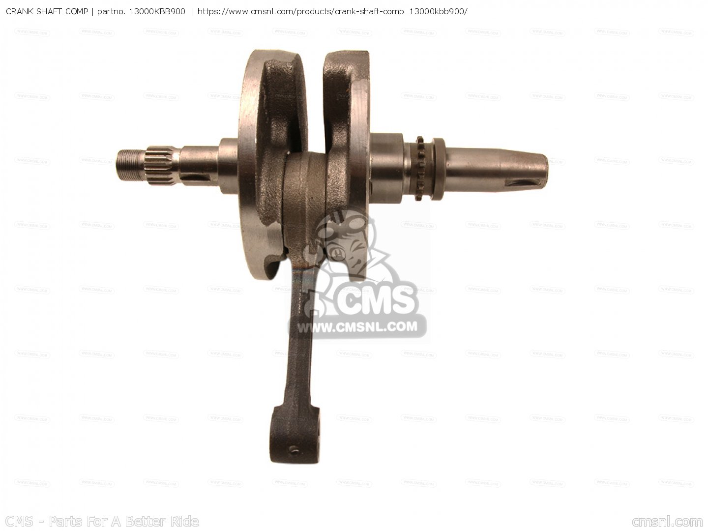 13000KBB900: CRANK SHAFT COMP Honda - buy the 13000-KBB-900 at CMSNL