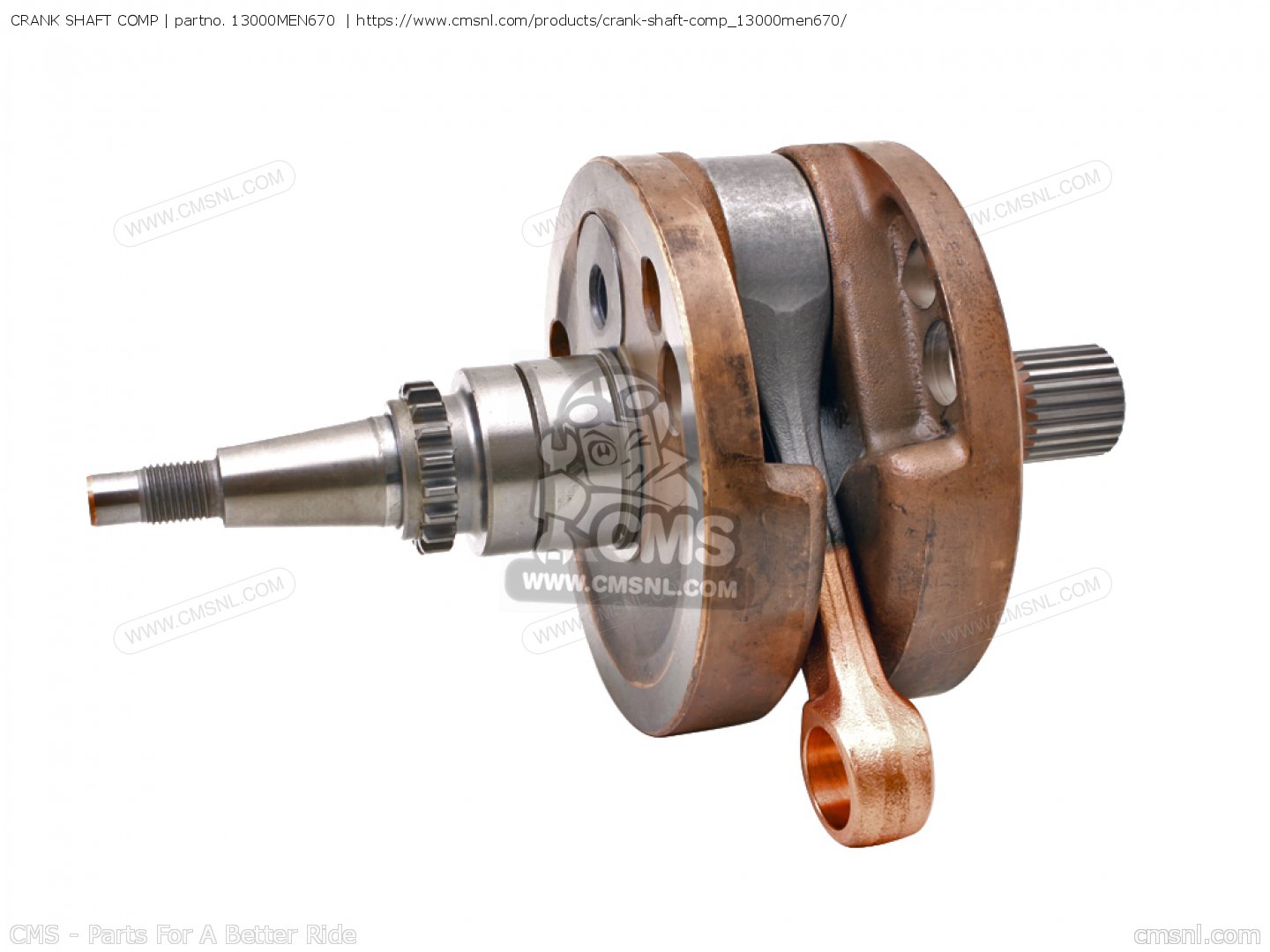 13000MEN670: CRANK SHAFT COMP Honda - buy the 13000-MEN-670 at CMSNL