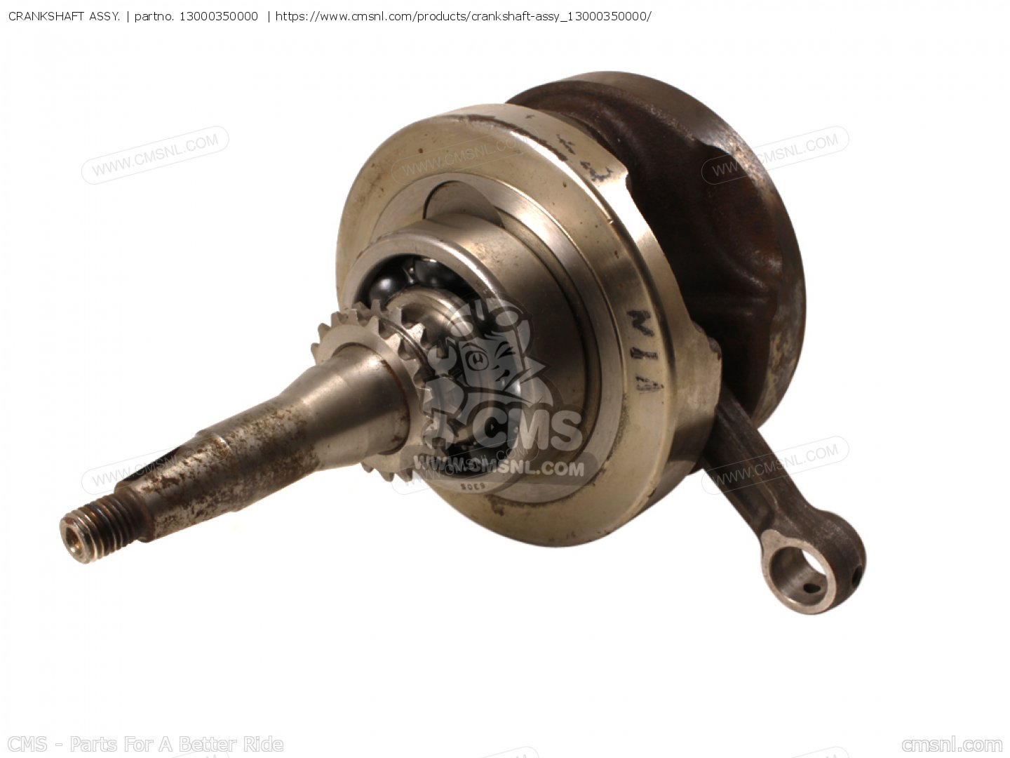 13000350000: Crankshaft Assy. Honda - buy the 13000-350-000 at CMSNL